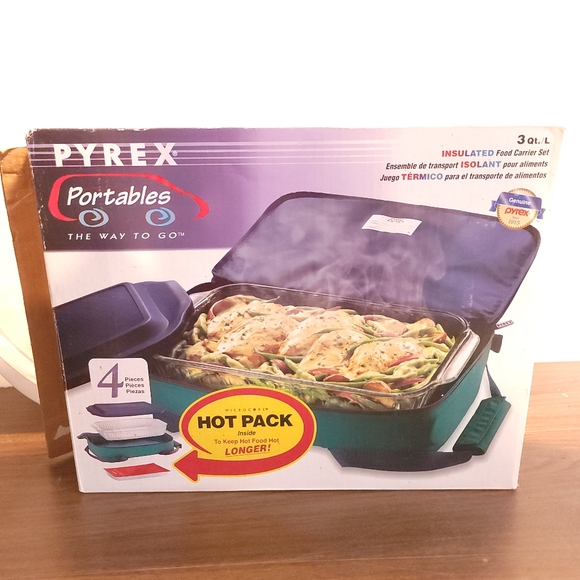 Pyrex | Kitchen | Pyrex Portables 3 Qt Insulated Carrier 3 X 9 ...